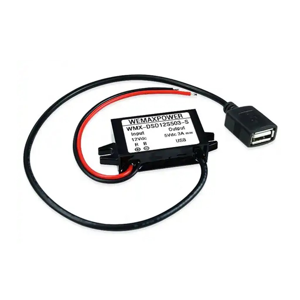 X-stepdown 12V-5V USB hun stik - GPS og Gadgets - X-refleks v/ X-MC Parts